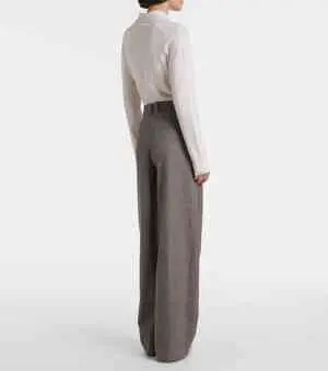 Vince Houndstooth Wide-leg Trousers