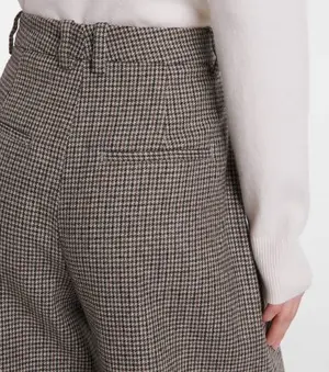 Vince Houndstooth Wide-leg Trousers