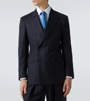 TOM FORD Pinstripe Double-breasted Wool Blazer