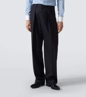 TOM FORD Pinstripe Wool Straight Pants