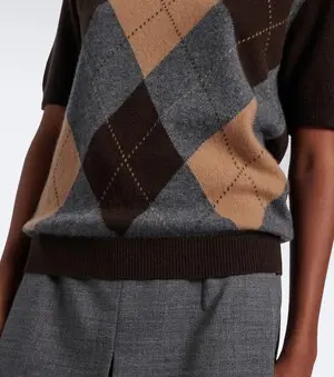 Prada Argyle Cashmere Sweater - Multicoloured