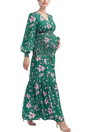 KIMI + KAI Caroline Maternity Maxi Dress