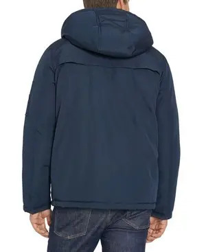 IZOD Fleece Lined Expedition Parka Jacket - Navy
