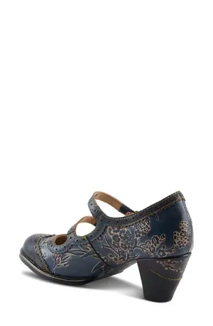 SPRING STEP SHOES Gaviria Mary Jane Pumps - Navy