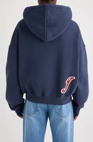 Jacquemus Le Hooded Gio Logo Patch Hoodie