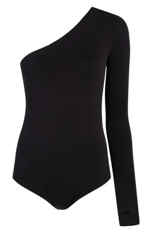 Commando Prima One-shoulder Bodysuit - Black