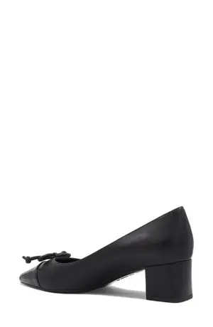 Aquatalia Palica Weatherproof Leather Pumps - Black/black Nappa