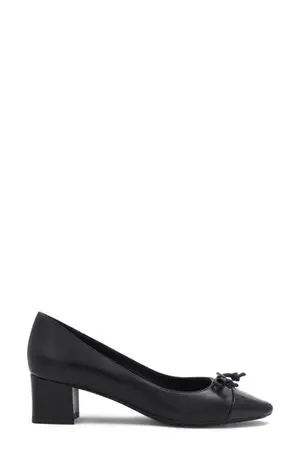 Aquatalia Palica Weatherproof Leather Pumps - Black/black Nappa