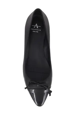 Aquatalia Palica Weatherproof Leather Pumps - Black/black Nappa