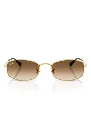 Ray-ban 55mm Irregular Sunglasses - Arista/clear Gradient Brown