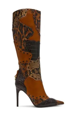 Steve Madden Revive Knee High Boot - Cognac Multi