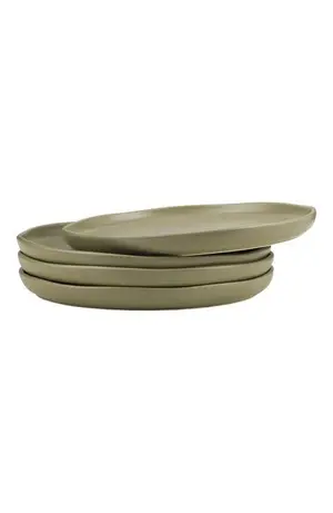 STONE + LAIN Tom Stoneware 4-piece Dinner Plate Set