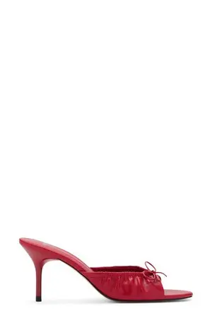 Mango Bow Detail Stiletto Heel Slide Sandals