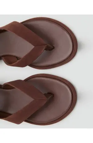 Mango Ankle Strap Sandal - Chocolate