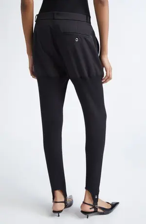 Coperni Hybrid Rib Stirrup Leggings
