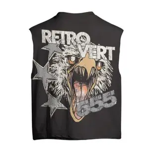 RETROVERT Falcon Skull Tee Cutoff