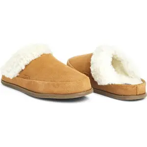 HARI MARI Tia Genuine Shearling Lined Slipper - Tan