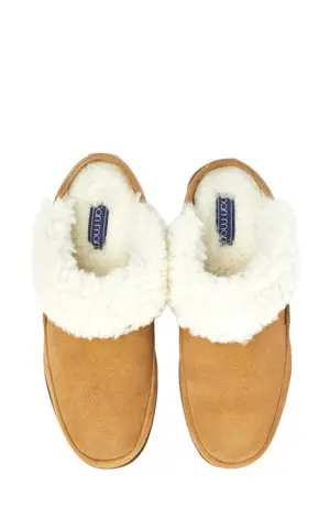 HARI MARI Tia Genuine Shearling Lined Slipper - Tan