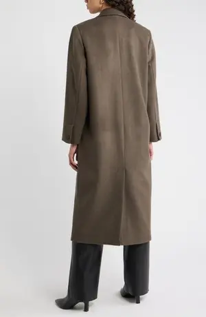 Nordstrom Wool Blend Longline Coat