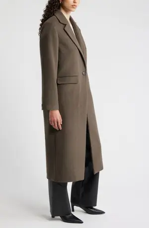 Nordstrom Wool Blend Longline Coat
