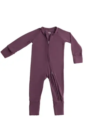 KINDRED BRAVELY Zip-up Pajamas - Burgundy Plum