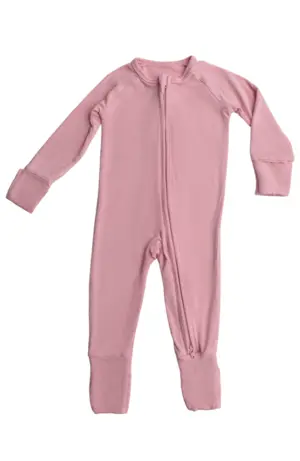 KINDRED BRAVELY Zip-up Pajamas - Light Mauve