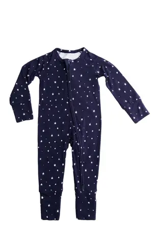 KINDRED BRAVELY Zip-up Pajamas - Navy Stars