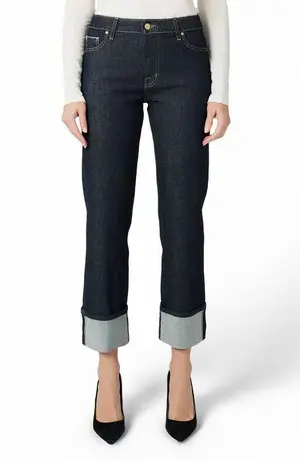 Fidelity Denim Cali Cuff Full Straight Jeans - Oxford