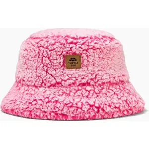 Turtle Fur Stomp Fleece Bucket Hat - Luscious Pink