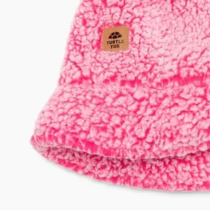 Turtle Fur Stomp Fleece Bucket Hat - Luscious Pink