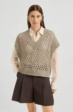 Brunello Cucinelli Net Knit Sweater