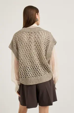 Brunello Cucinelli Net Knit Sweater