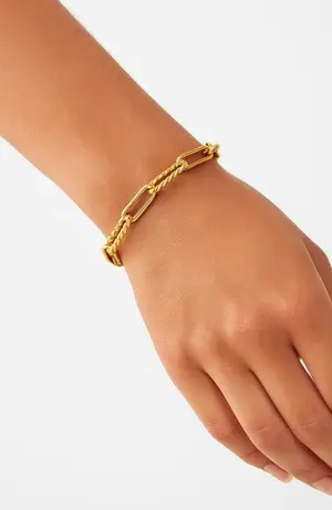 DLORIA Paperclip Chain Stackable Bracelet