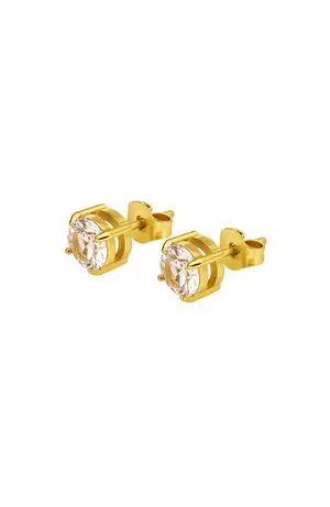 DLORIA Emma Timeless Sparkle Stud Earrings - Gold