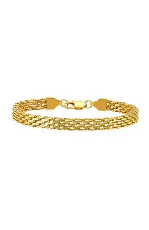 HOLLYWOOD SENSATION Elena Adjustable Stackable Link Bracelet - Gold
