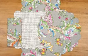 C&F HOME Frey Reversible Colorful Paisley Cloth Napkin Set Of 6