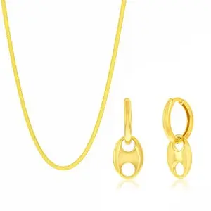 DONATELLO GIAN Earrings And Necklace Set - Gold