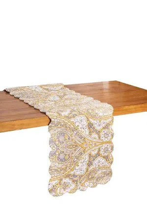 C&F HOME Shay Damask Table Runner