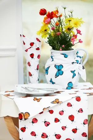 C&F HOME Ladybug Pattern Spring Napkin