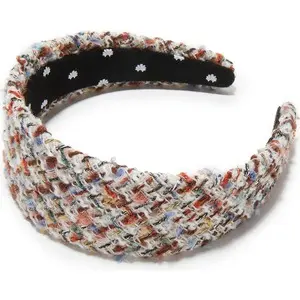 Lele Sadoughi Brigitte Tweed Headband - Autumn Tweed