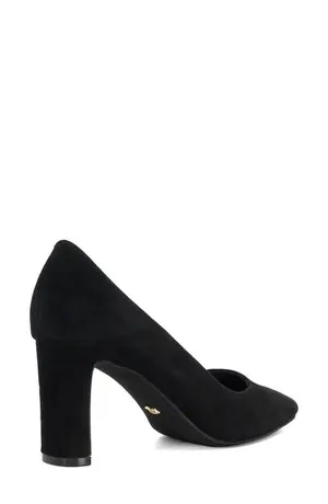 Dune London Arriving Block Heel Pump - Black