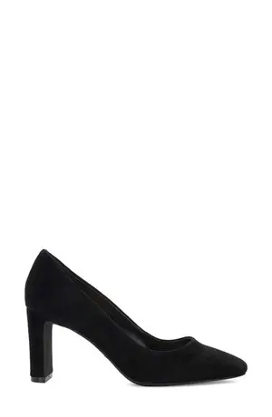 Dune London Arriving Block Heel Pump - Black