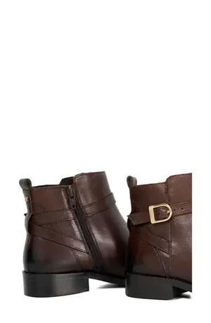 Dune London Pemma Buckle Strap Bootie - Tan