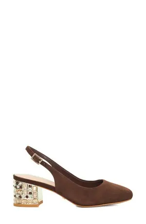 Dune London Catharine Slingback Pump - Brown