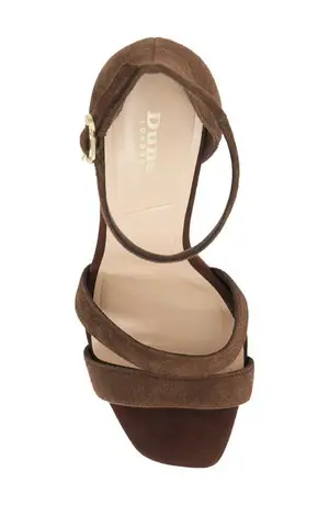 Dune London Majestical Ankle Strap Sandal - Brown