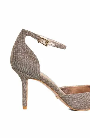 Dune London Calmness Ankle Strap Pumps - Bronze