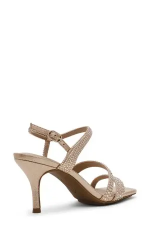Anne Klein Embellished Slingback Sandal - Platinum Crystal