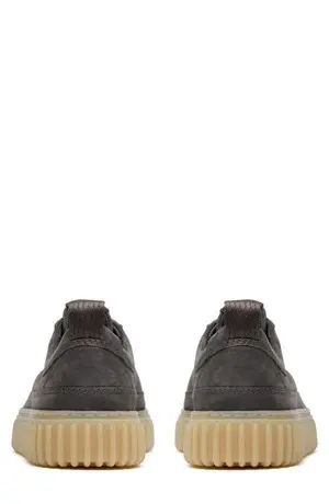 Clarks Torhill Nubuck Sneaker - Dark Grey Nubuck