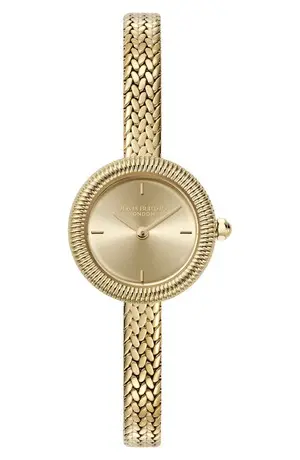 OLIVIA BURTON Finery Mesh Strap Watch Gold