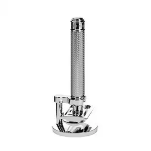 MUHLE Traditional Metal 2-piece Shaving Set R89 Safety Razor & Stand - Chrome
